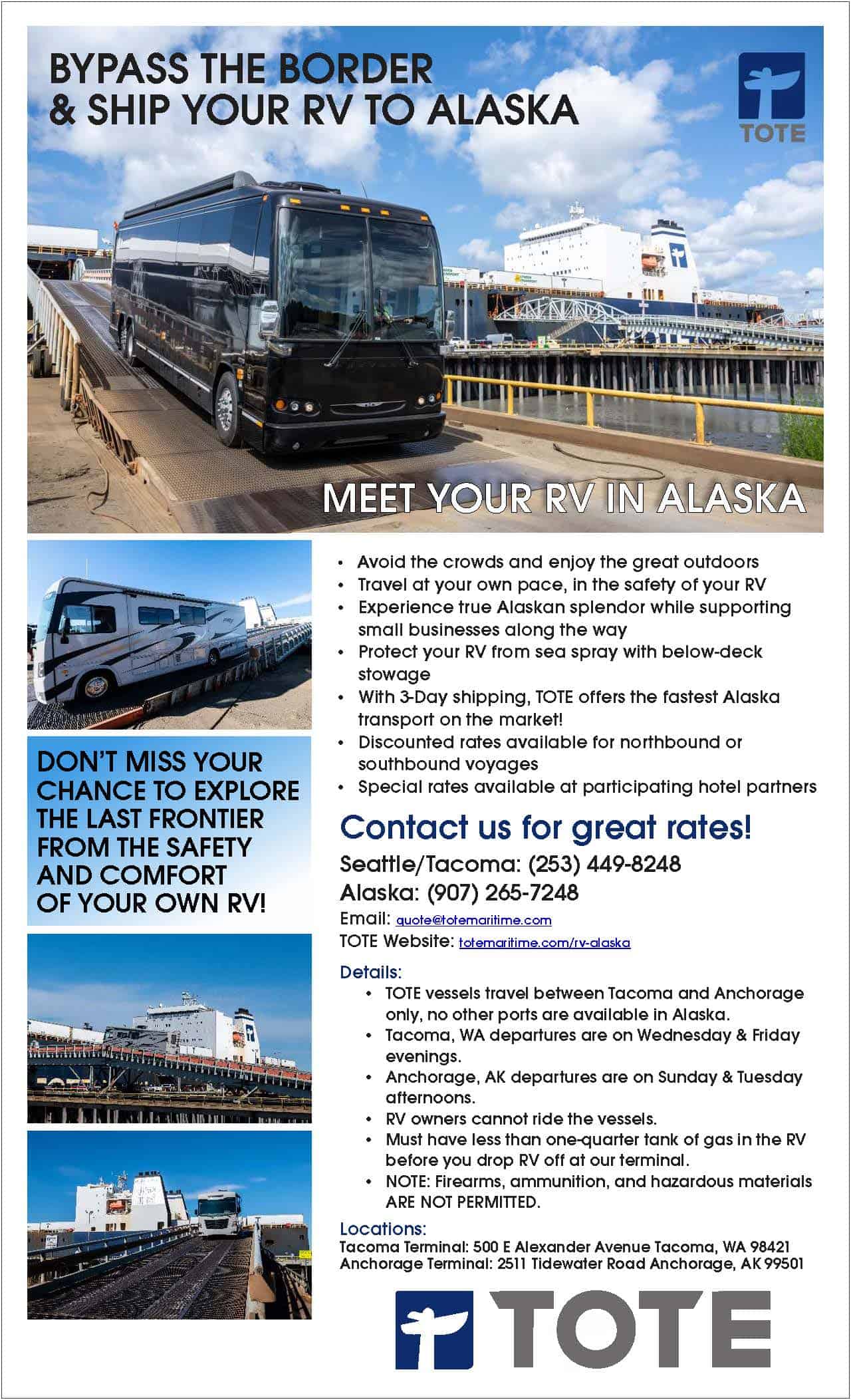 Ship your RV to Alaska in 2021